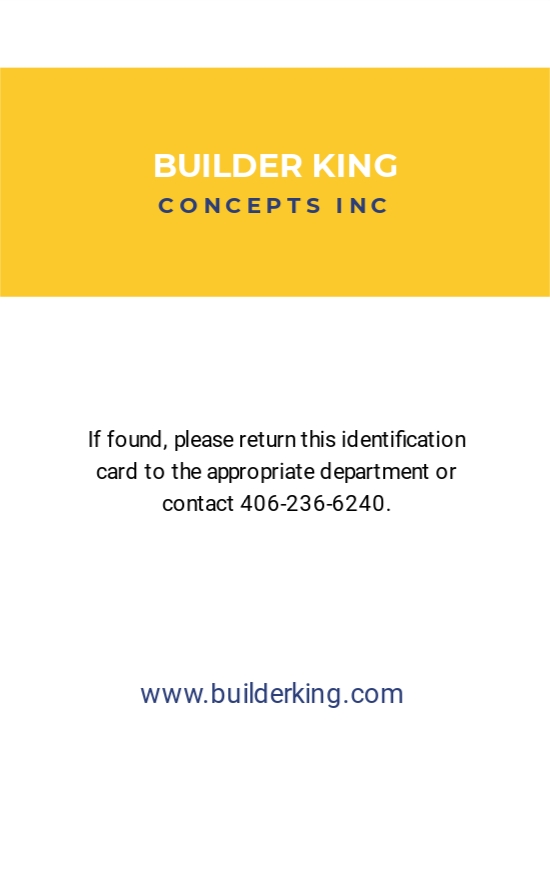 FREE Editable Construction ID Card Template - PDF | Word (DOC) | PSD ...