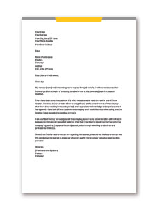 Transfer Letter from One Location to Other Template in Microsoft Word ...