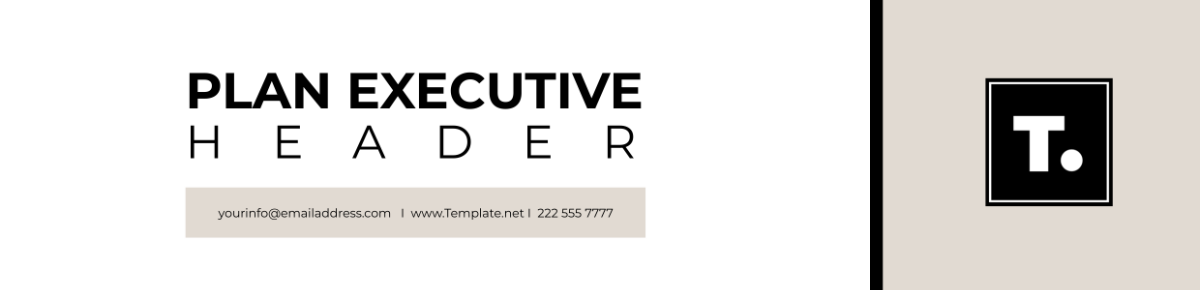 Plan Executive Header Template - Edit Online & Download Example ...