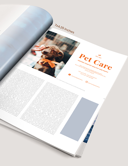 Pet Care Magazine Ads Template - InDesign, PSD | Template.net
