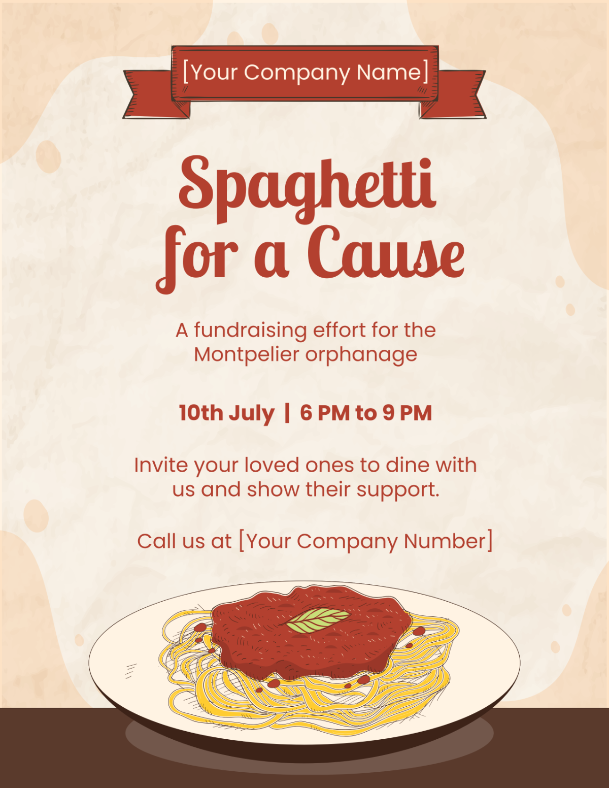 Food Fundraiser Flyer Template - Edit Online & Download Example ...