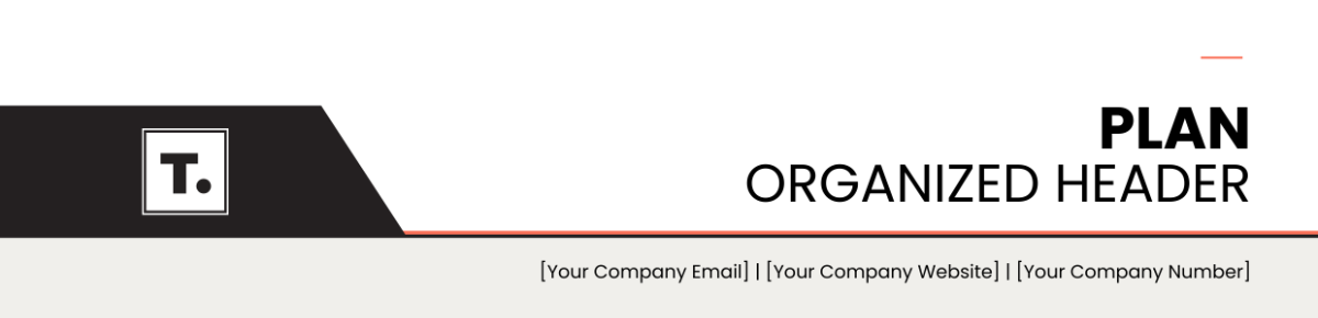 Plan Organized Header Template - Edit Online & Download Example ...