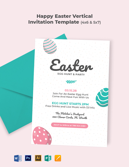Free Easter Sunday Invitation Template - PSD | Template.net