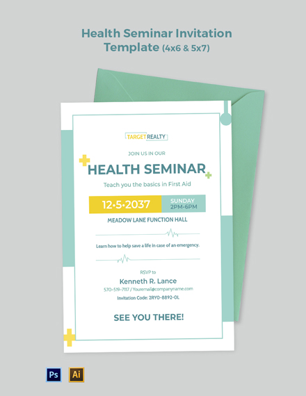 Seminar Invitation Template