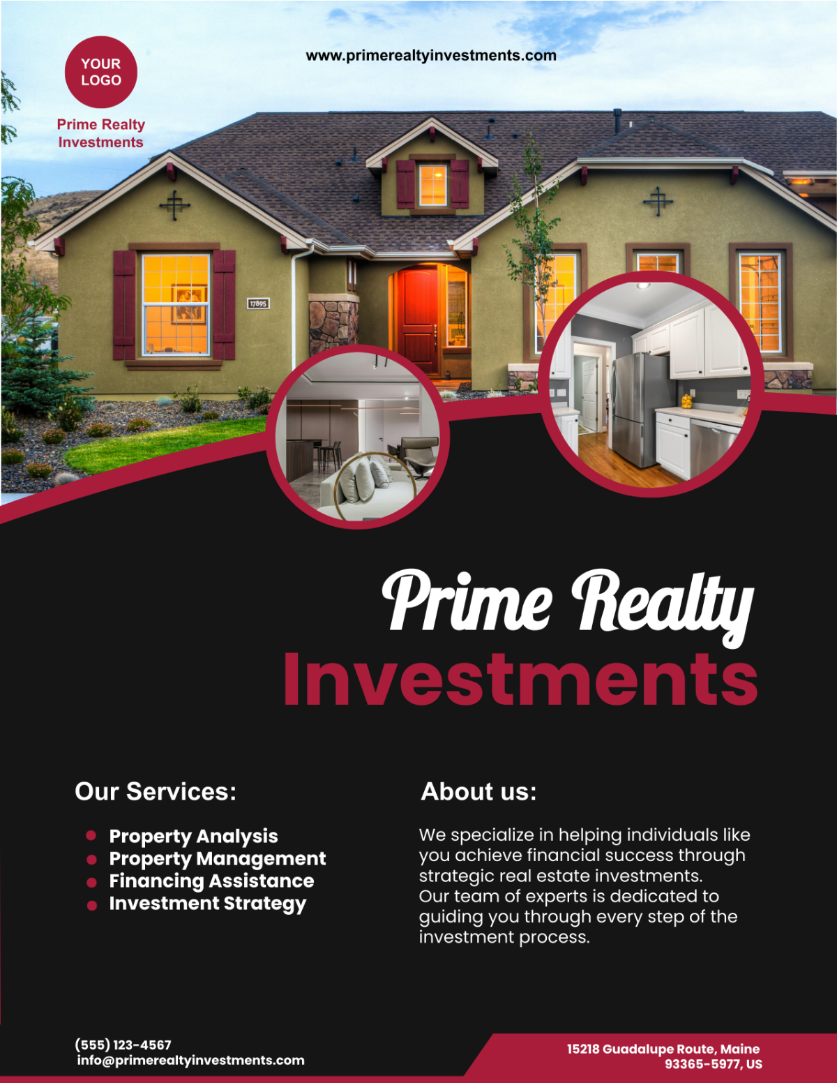Real Estate Investment Flyer Template - Edit Online & Download Example ...