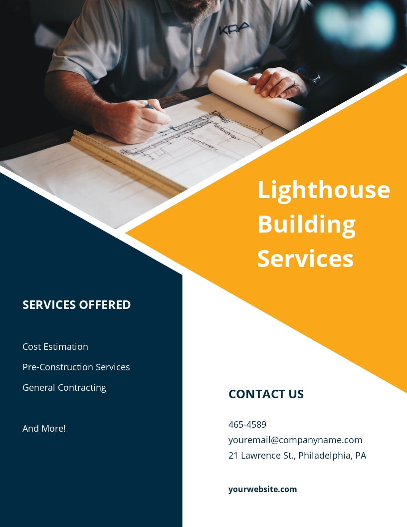 Free Construction Flyer Template Word