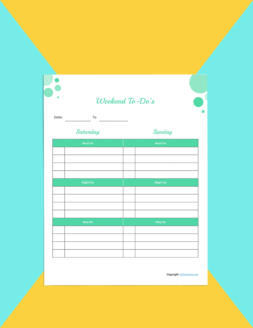 Editable To Do List Planner Template - Download in Word, Google Docs ...