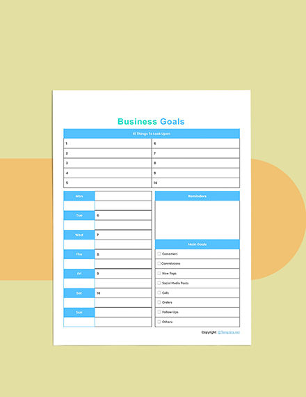 FREE Editable Sales Planner Template - Word (DOC) | Apple (MAC) Pages