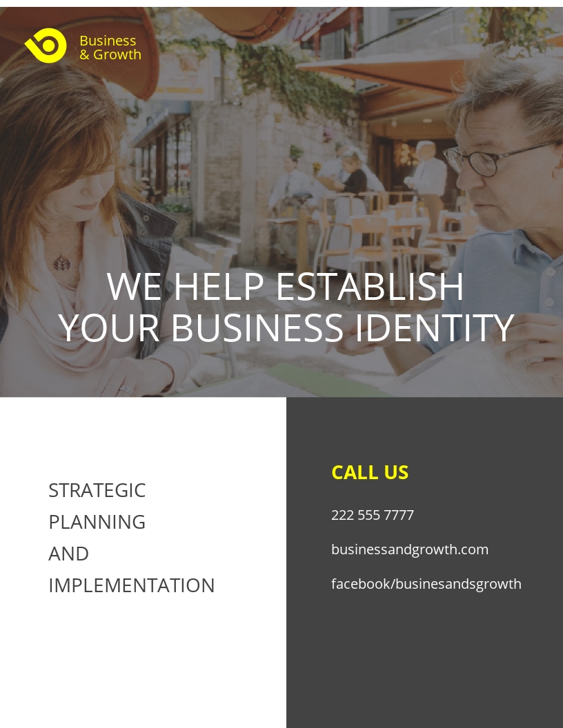 Corporate Strategy Flyer Template [Free PDF] - Word (DOC) | Excel ...