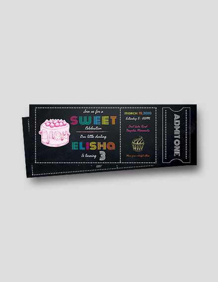 FREE Birthday Admission Ticket Template Download 96 Tickets In PSD 