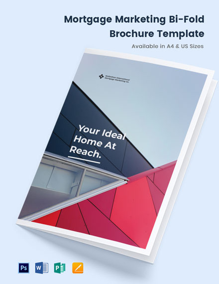 Mortgage Marketing Bi-Fold Brochure Template