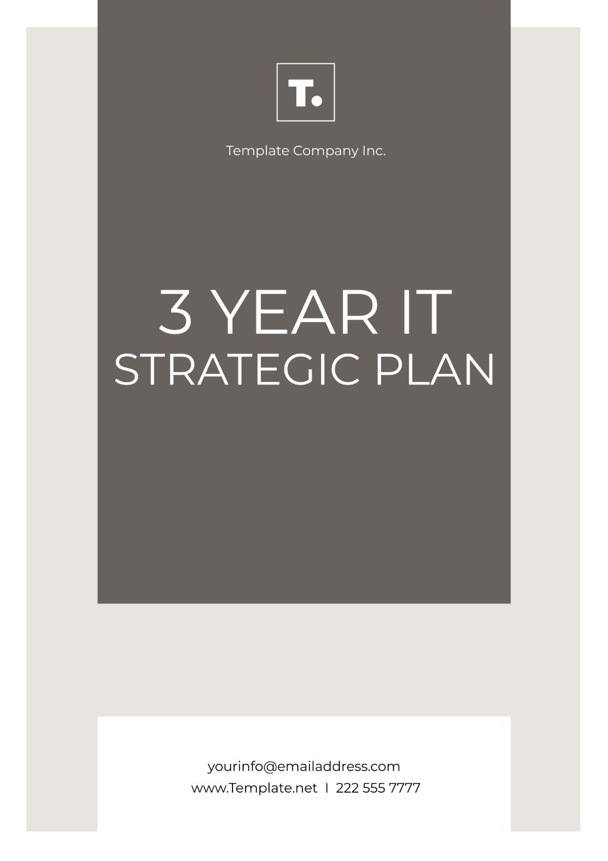 3 Year IT Strategic Plan Template - Edit Online & Download Example ...