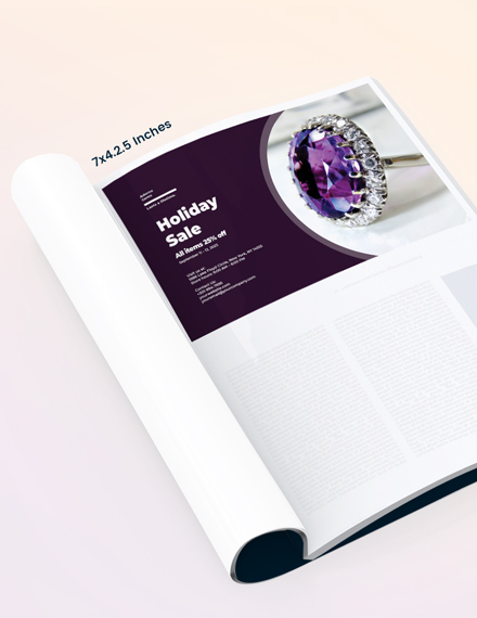 Holiday Sale Magazine Ads Template - InDesign, Word, Apple Pages, PSD ...