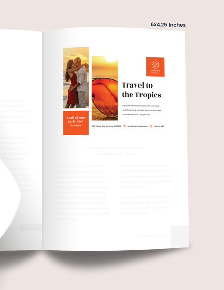 Travel Magazine Ads Layout Template - InDesign, Word, Apple Pages, PSD ...
