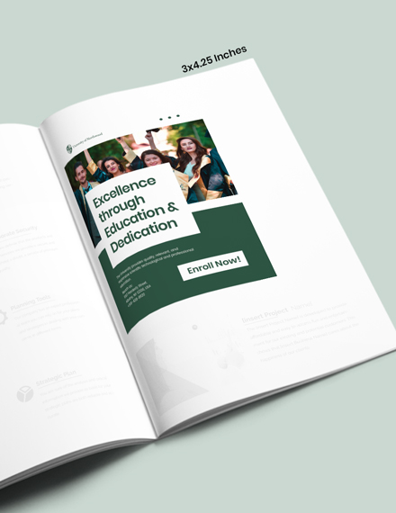 University Magazine Ads Template - InDesign, Word, Apple Pages, PSD ...