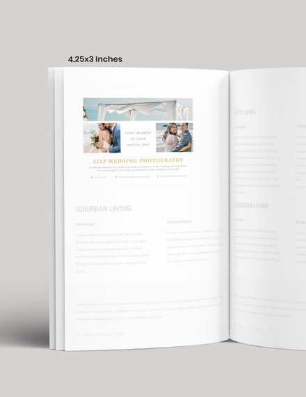Wedding Album Magazine Ads Template - InDesign, Word, Apple Pages, PSD ...