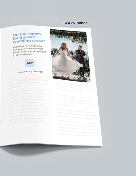 Wedding Bridal Magazine Ads Template - InDesign, Word, Apple Pages, PSD ...