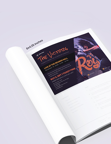 Rock Music Magazine Ads Template - InDesign, Word, Apple Pages, PSD ...