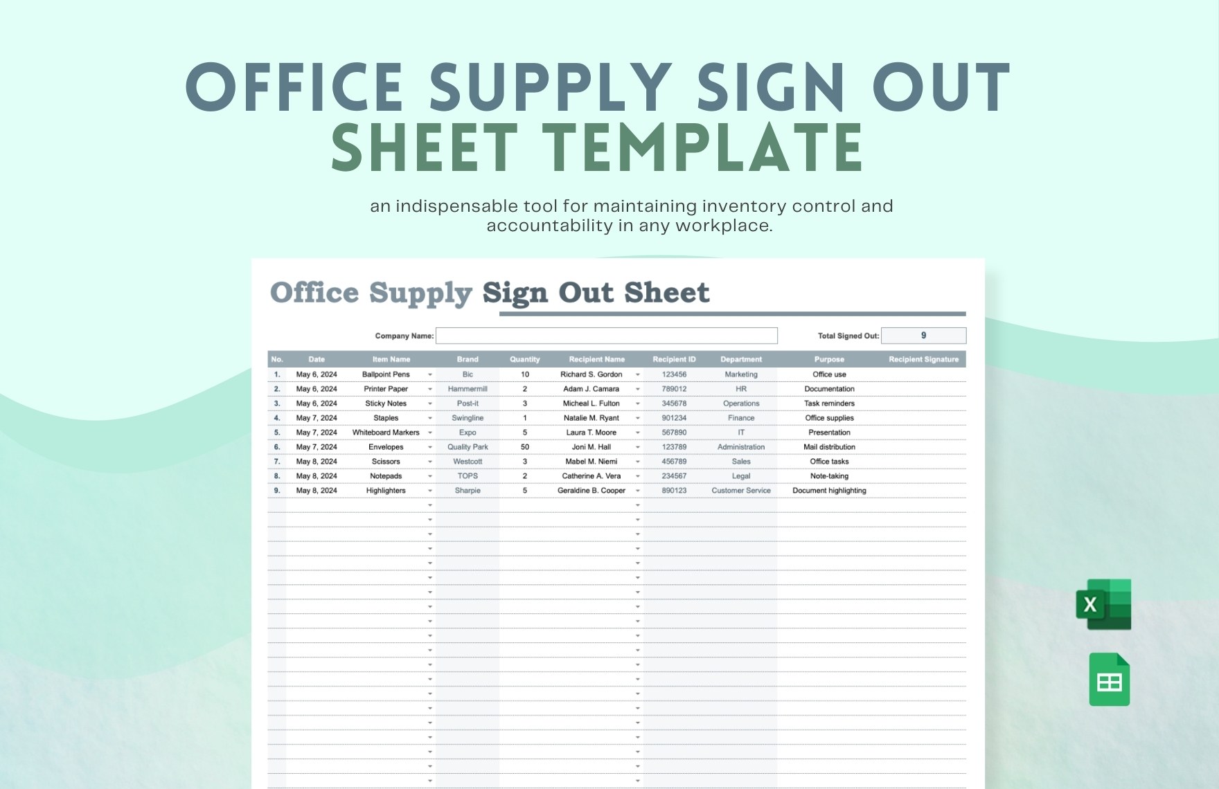 Free Record Sheet Templates Editable And Printable