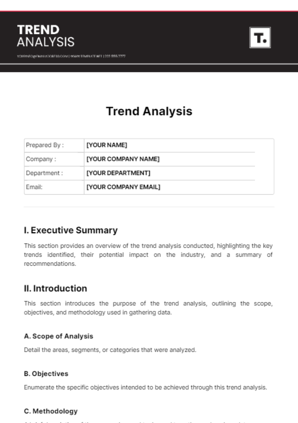 Trend Analysis Template - Edit Online & Download Example | Template.net