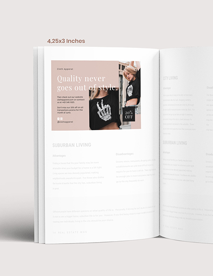 Free Sample Fashion Magazine Ads Template - InDesign, Word, Apple Pages ...