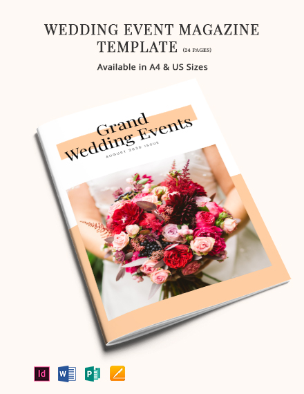 Corporate Event Magazine Template in InDesign, Word, PDF | Template.net