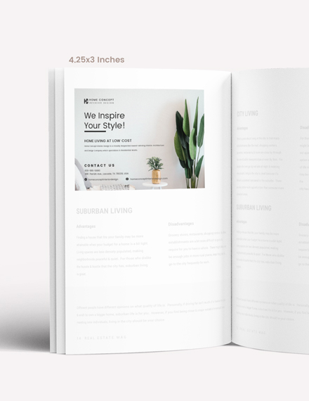 Home And Design Magazine Ads Template - Word | PSD | InDesign | Apple ...