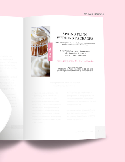 Wedding Program Magazine Ads Template [Free PSD] - InDesign, Word ...