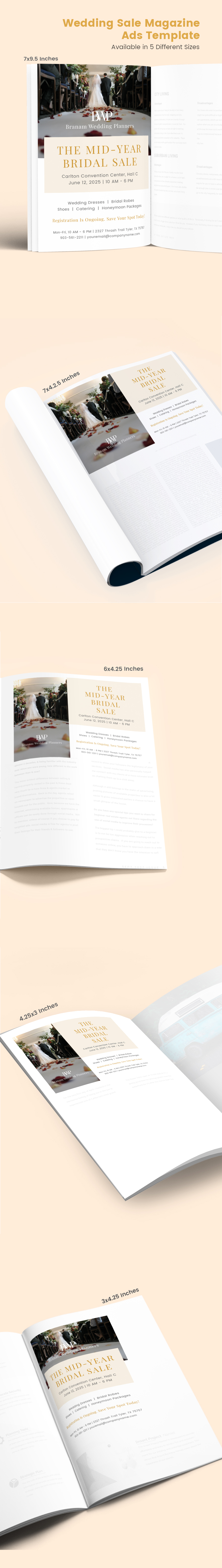 Wedding Package Magazine Ads Template - InDesign, Word, Apple Pages ...