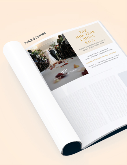 Wedding Sale Magazine Ads Template - InDesign, Word, Apple Pages, PSD ...