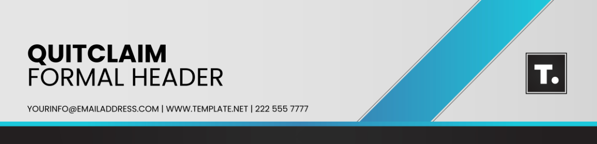 Quitclaim Formal Header Template - Edit Online & Download Example ...