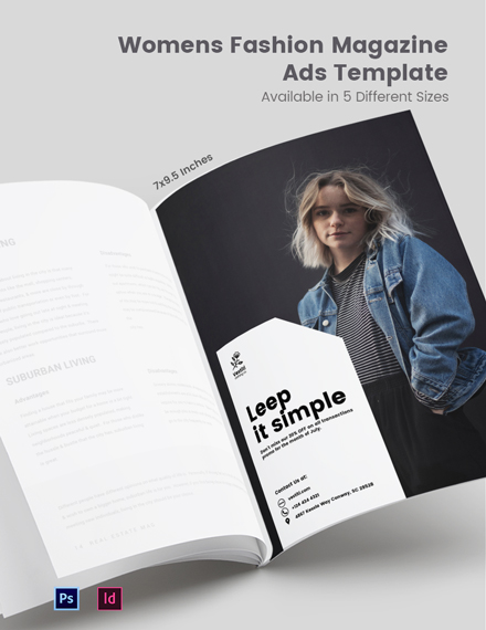 Free DIY Fashion Magazine ad Template - PSD | InDesign | Template.net