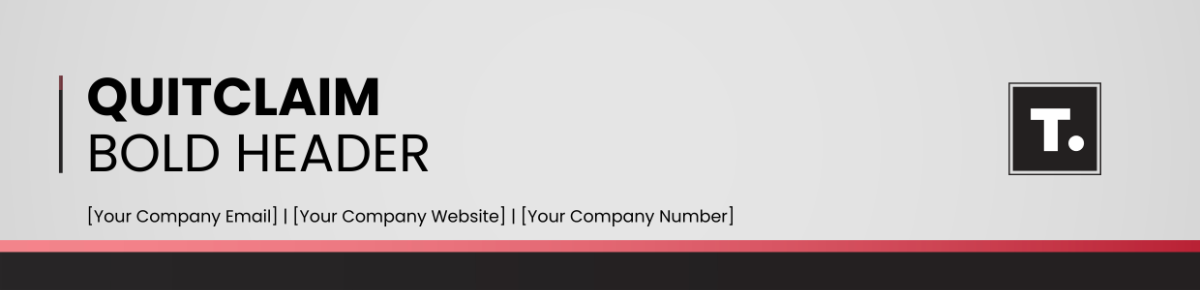 Quitclaim Bold Header Templates - Edit Online & Download Example ...