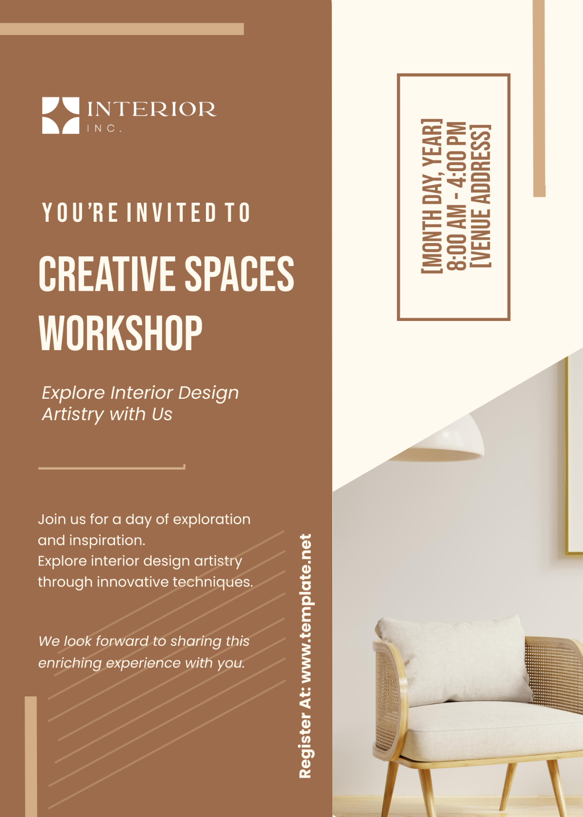 Free Interior Design Workshop Invitation Template To Edit Online Free Interior Design Workshop Invitation Template To Edit Online