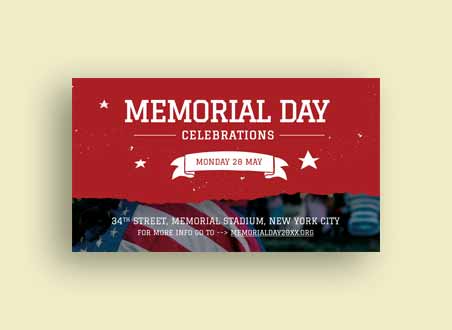 Memorial Day Google Plus Header Photo Template in Adobe Photoshop ...