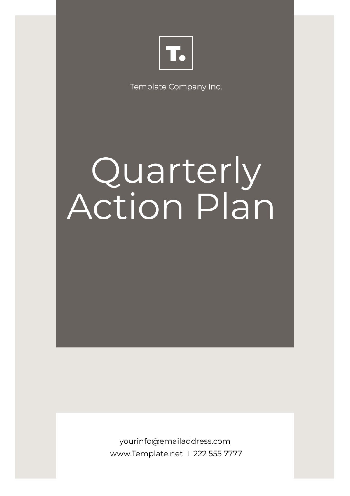 Quarterly Action Plan Template - Edit Online & Download Example ...