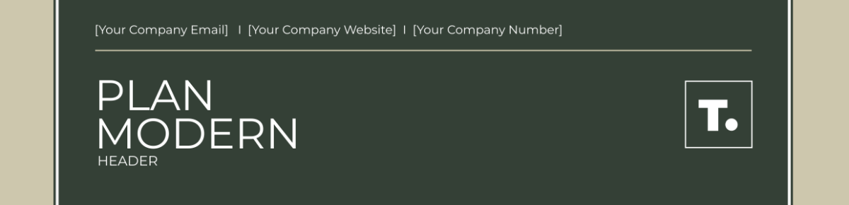 Plan Modern Header Template - Edit Online & Download Example | Template.net