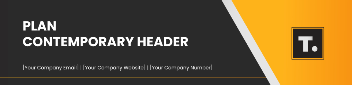 Plan Contemporary Header Templates - Edit Online & Download Example ...