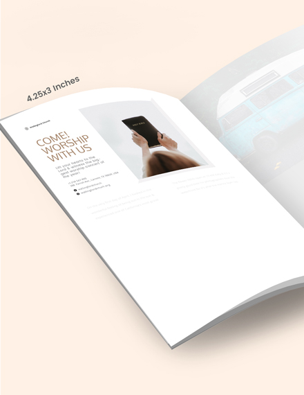 Free Worship Church Magazine Ads Template - InDesign, Word, Apple Pages ...