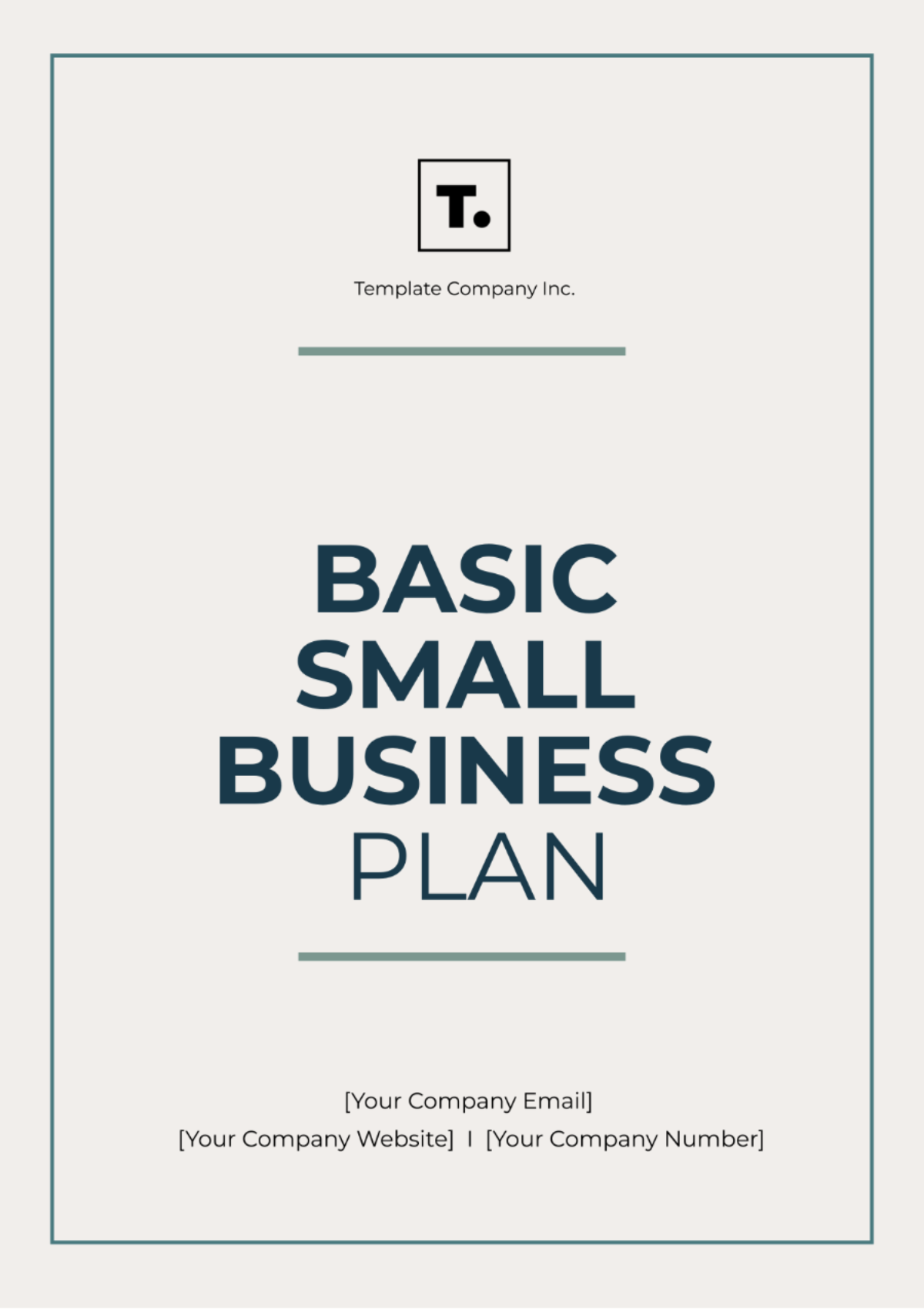Free Basic Small Business Plan Template To Edit Online Free Basic Small Business Plan Template To Edit Online