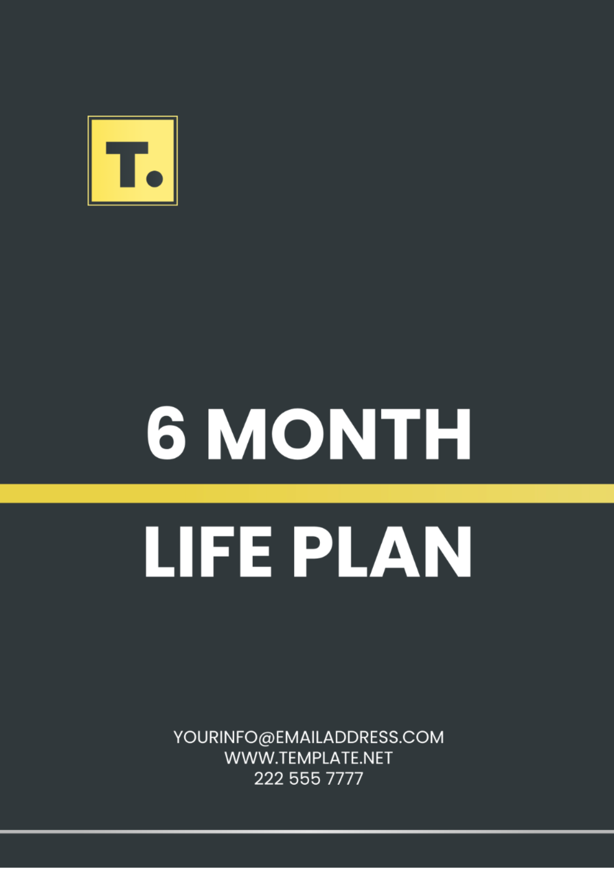 6 Month Life Plan Template - Edit Online & Download Example | Template.net