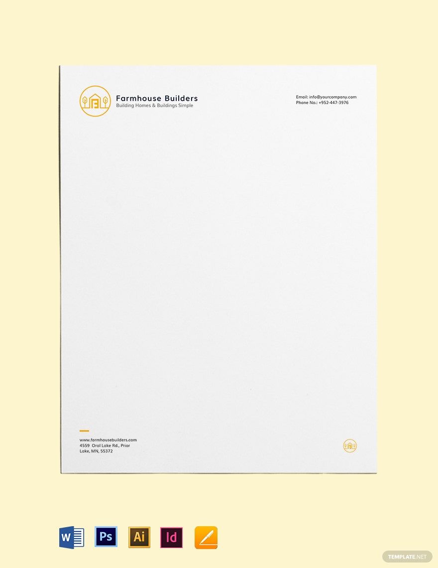 Construction Letterhead Pages Template Download Template