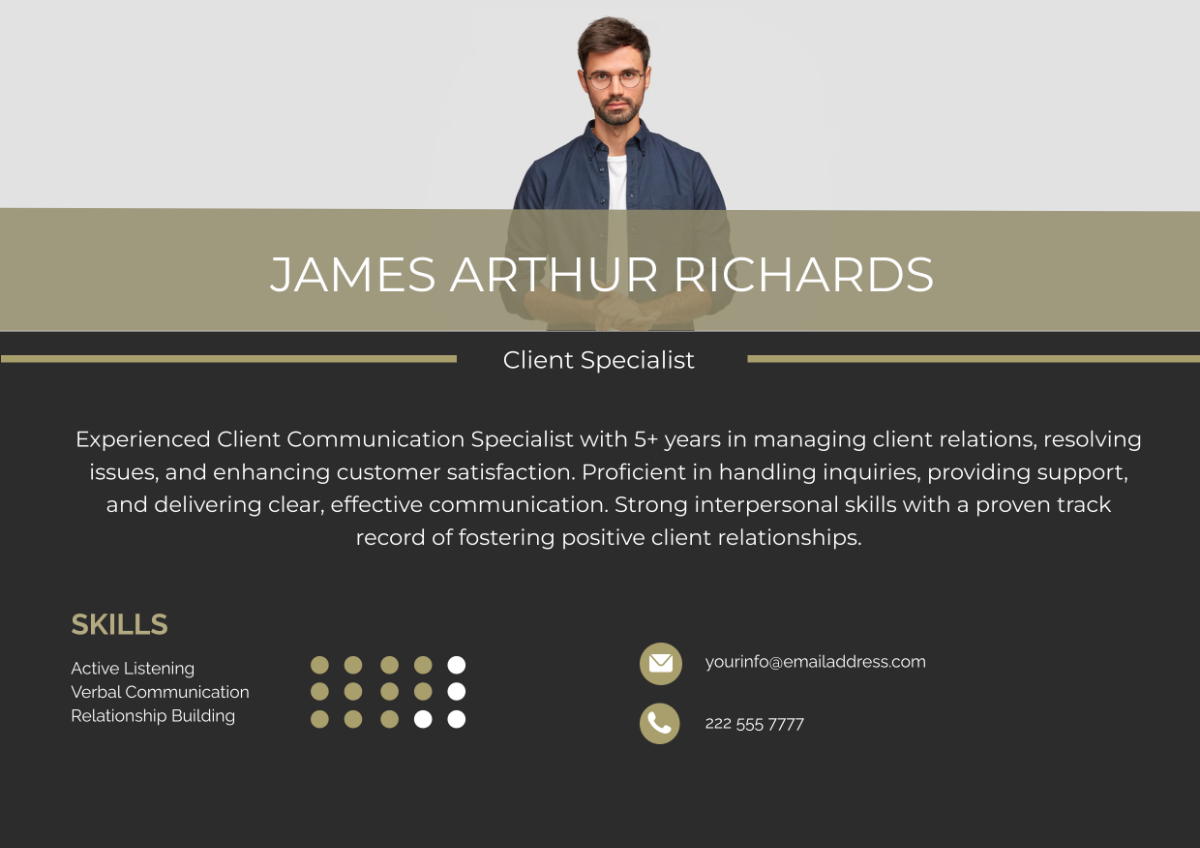 CV Client Communication Half Cover Page Template - Edit Online ...