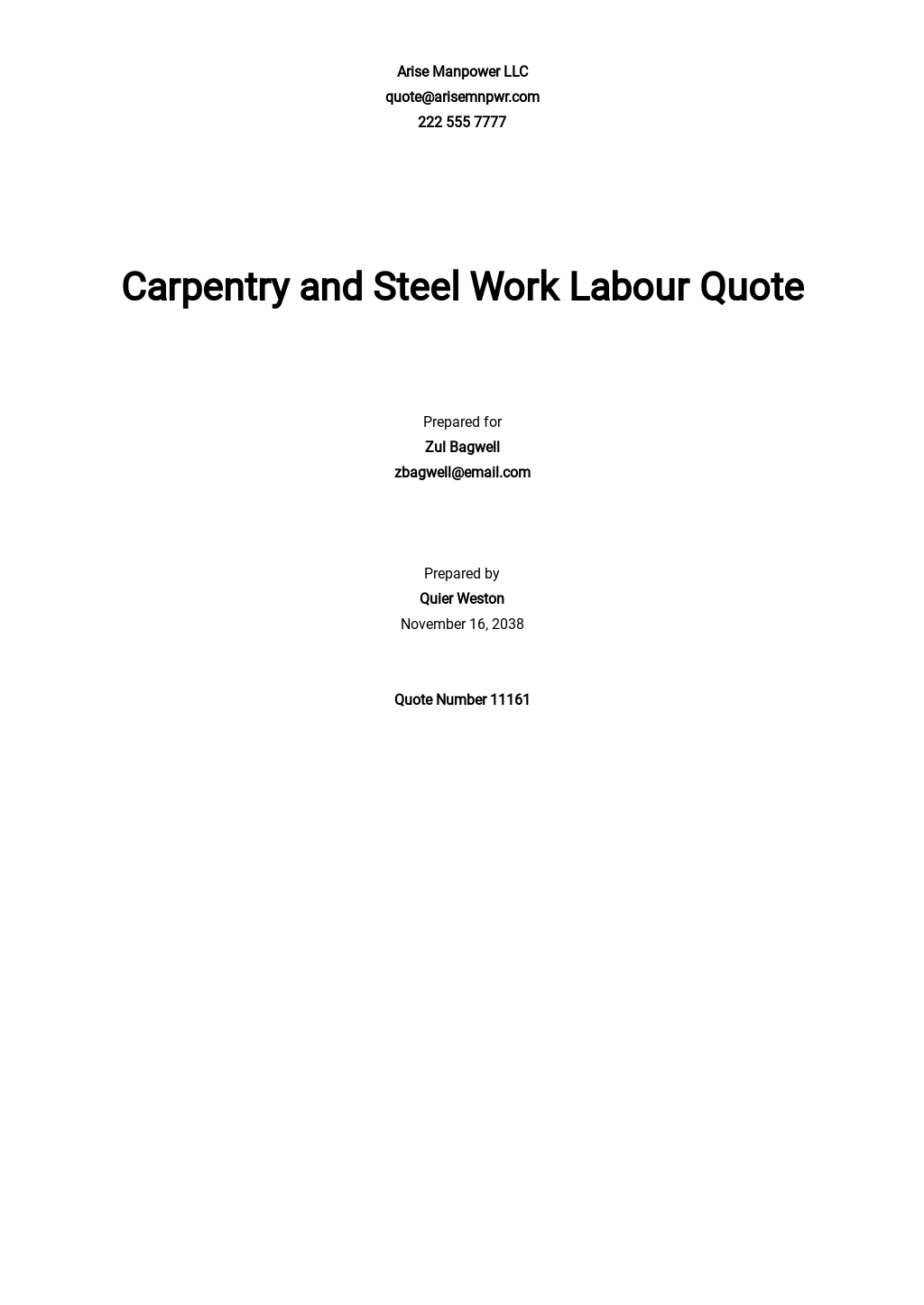 Construction Companies Quotes