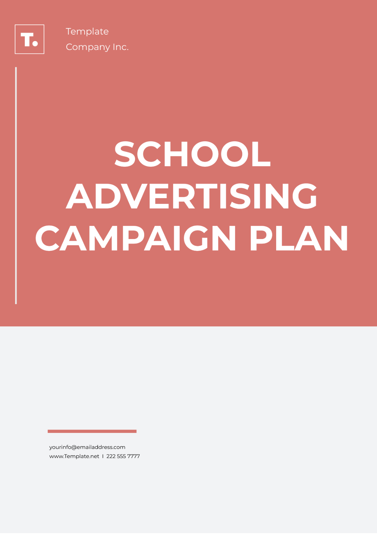 School Advertising Campaign Plan Template - Edit Online & Download ...