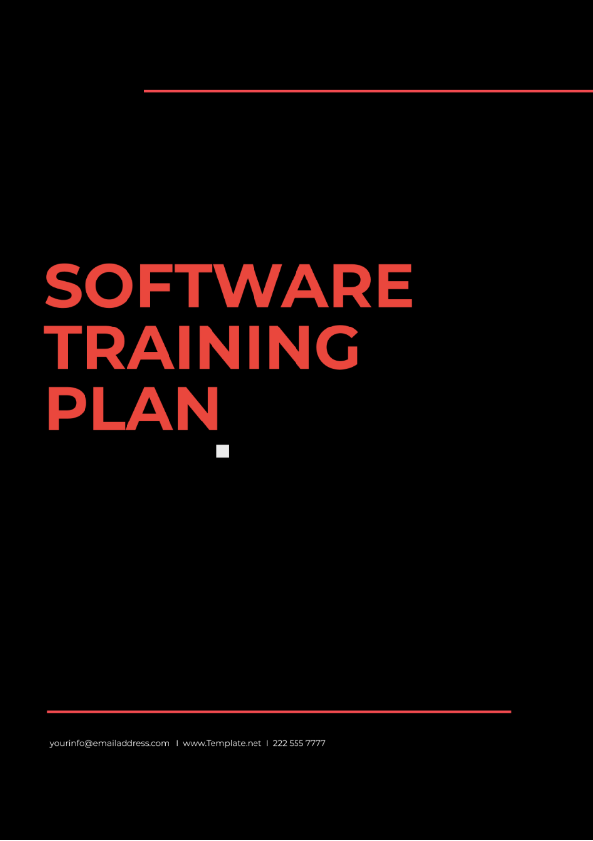 Software Training Plan Template - Edit Online & Download Example ...