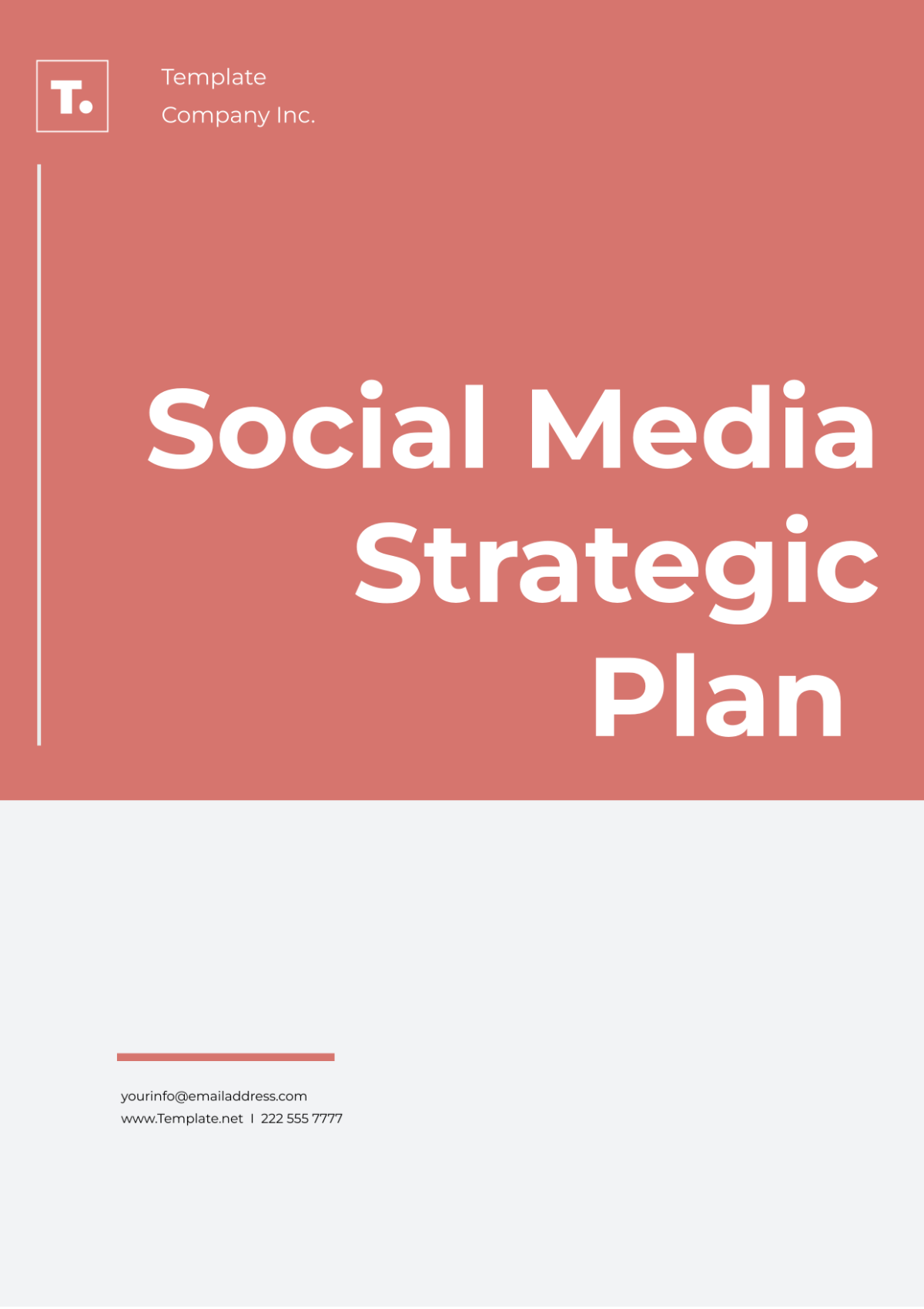 Social Media Strategic Plan Template - Edit Online & Download Example ...