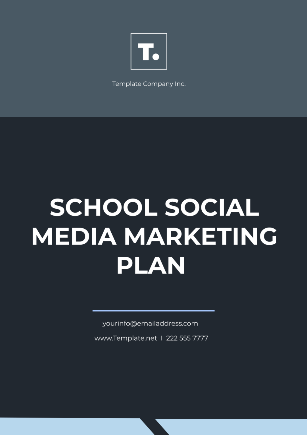 School Social Media Marketing Plan Template - Edit Online & Download ...