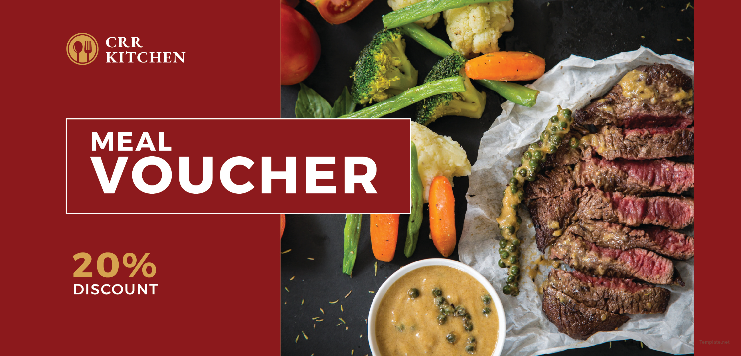 Meal Voucher Template In Adobe Photoshop Illustrator Template