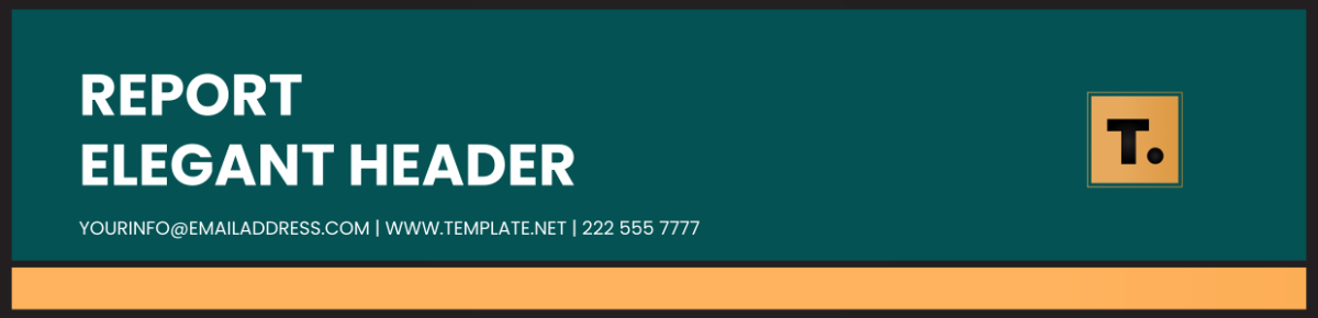 Report Elegant Header Template - Edit Online & Download Example ...
